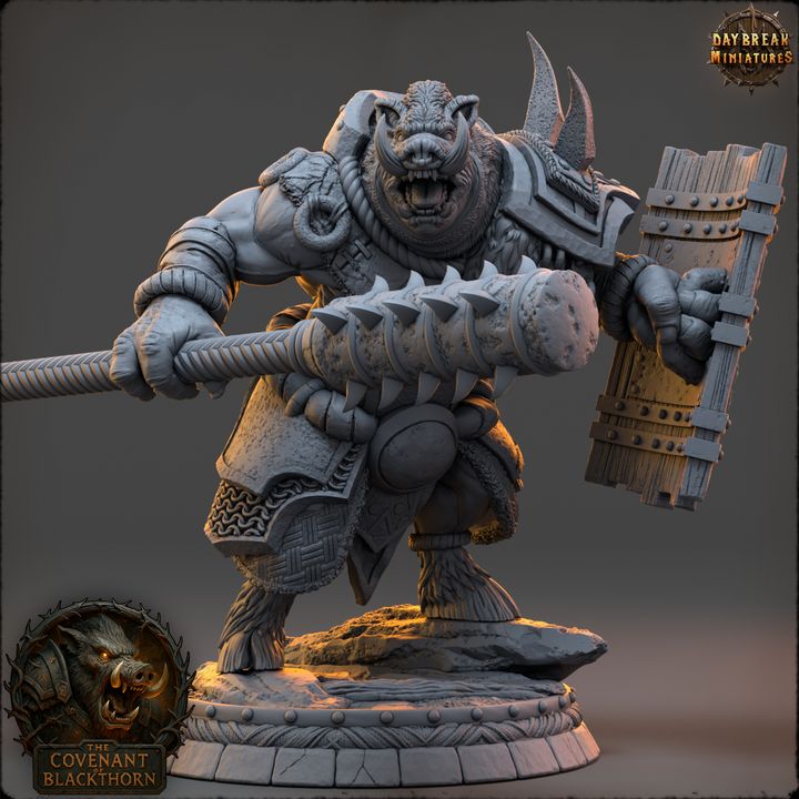 Tharna Ashgloom, Boarfolk - The Covenant of Blackthorn - Unpainted Min ...