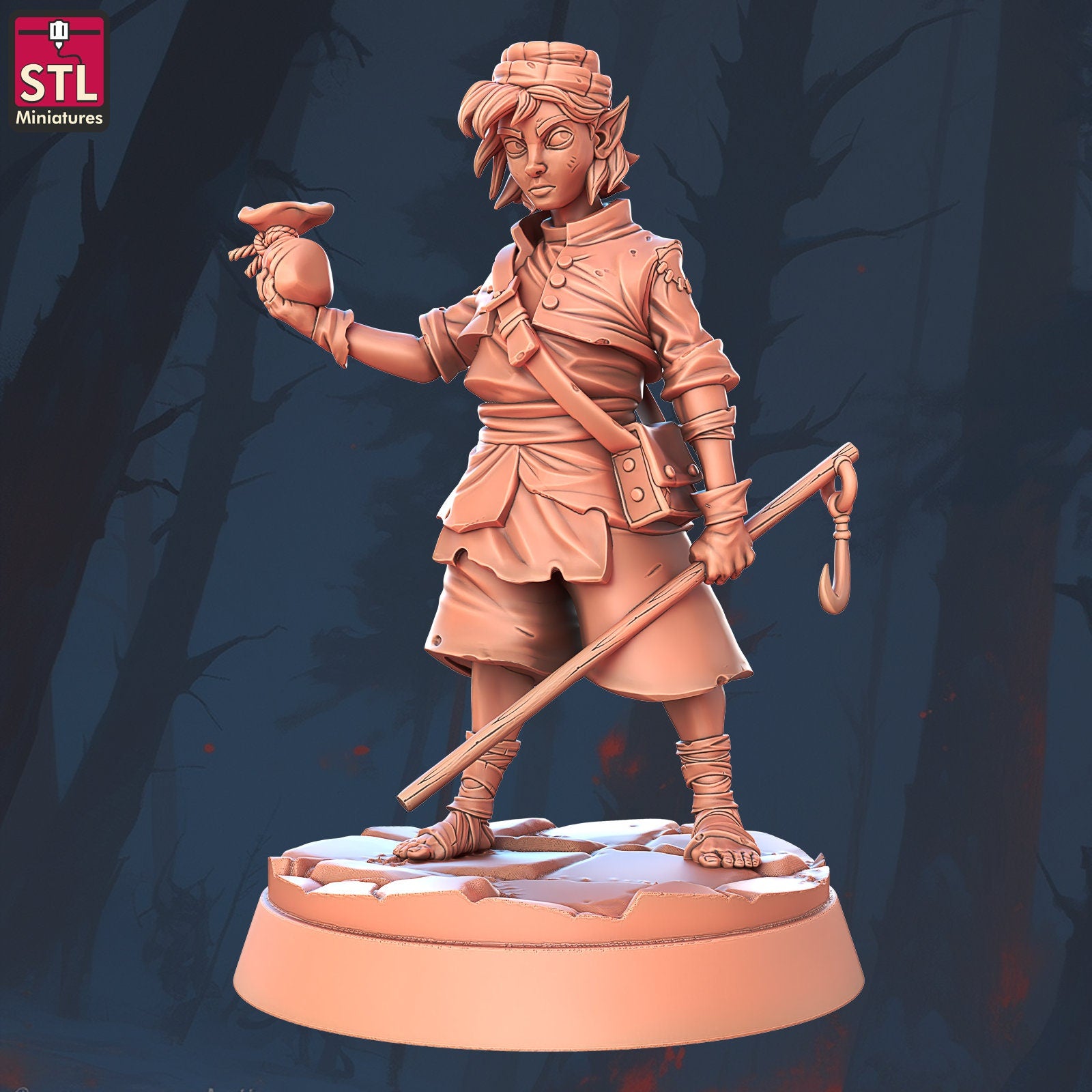 Elven Child - Elf Thief - 32mm Scale - Unpainted Miniature – Ryn's Wild ...