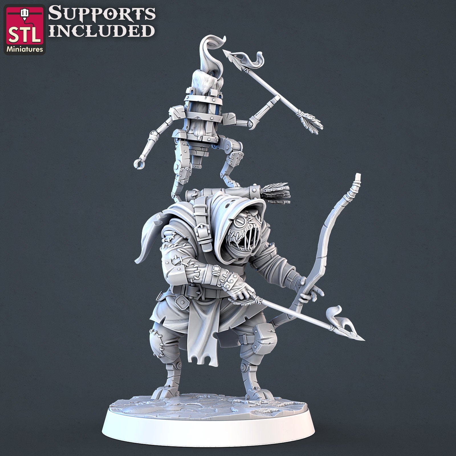 Small Construct - Pose B - Unpainted Miniature – Ryn's Wild Menagerie